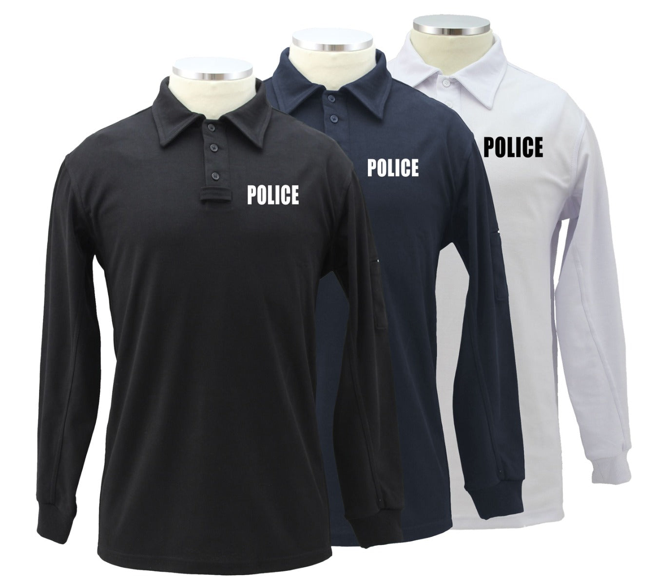 Tactical Performance Long Sleeve Polo Shirt (Police ID) – Sinatra Uniform